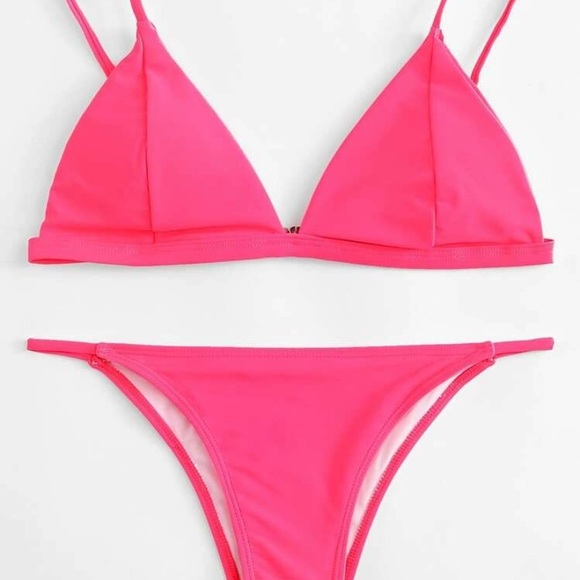 Swim | Neon Pink Bikini Set | Poshmark